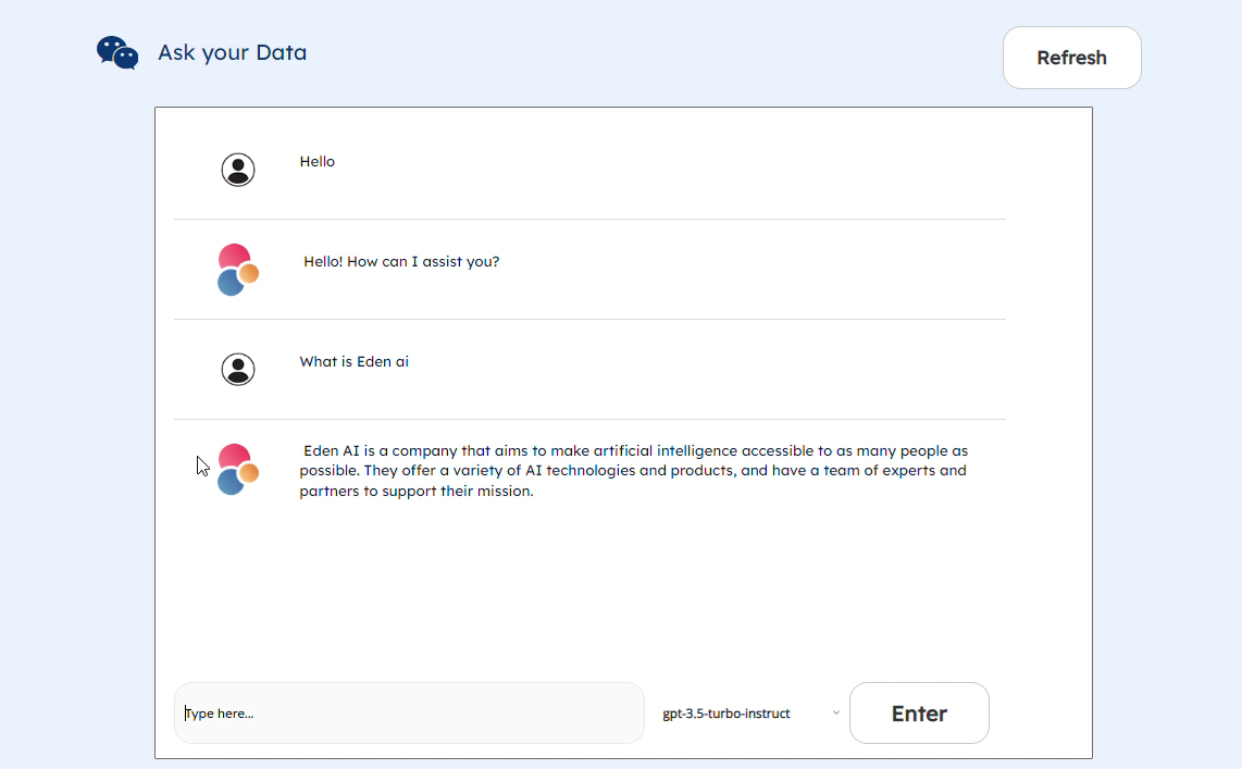 Eden AI - Askyoda Template | Bubble